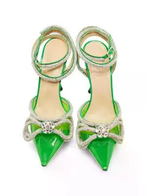 Mach & Mach Bow-detail Leather Pumps