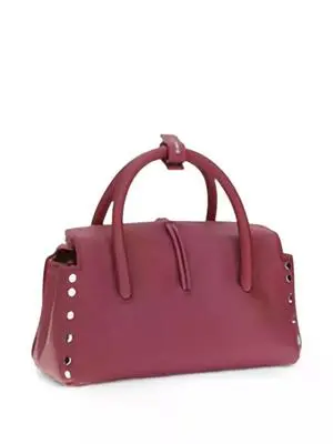 ZANELLATO Baby Dotta Centauro Leather Satchel - Red