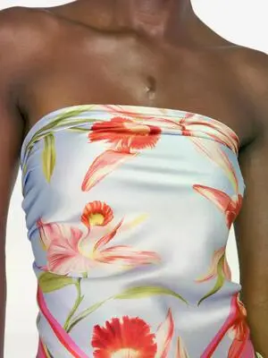 Retrofete Floral-print Silk Top