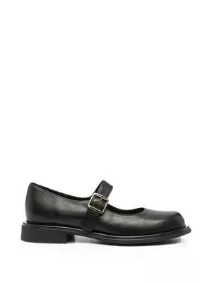 ADRIANNA FERETTI Buckle-strap Leather Pumps - Black