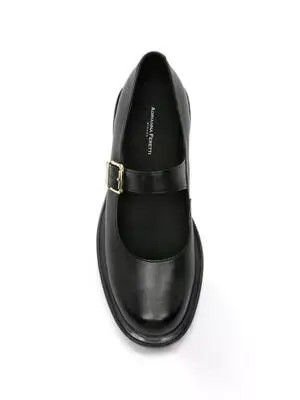 ADRIANNA FERETTI Buckle-strap Leather Pumps