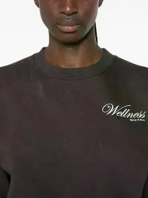 SPORTY & RICH Logo Print Sweatshirt