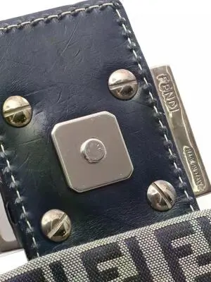 Fendi Zucchino Mamma Baguette Shoulder Bag