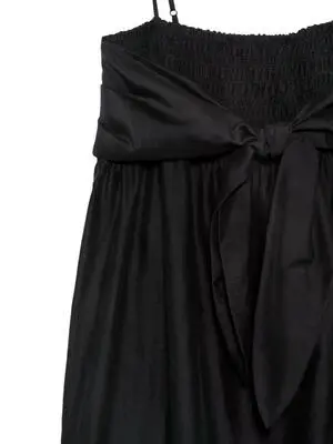 Vince Square Neck Midi Dress With Bow Detail