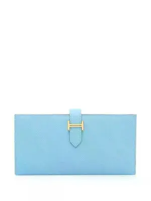 Hermès Béarn Soufflé Long Wallet - Blue