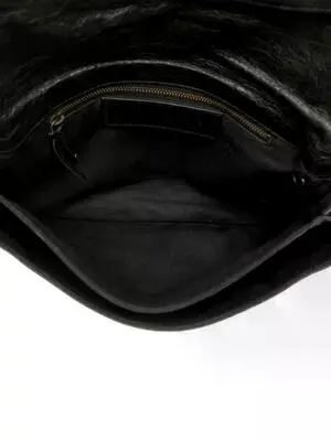 Balenciaga Lambskin Studded Motocross Classic Envelope Clutch Bag