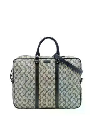 Gucci Gg Supreme Business Bag - Neutrals