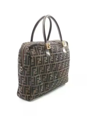 Fendi Zucca Briefcase - Black