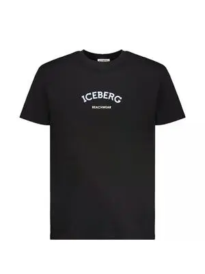 Iceberg Logo-print Short-sleeve T-shirt - Black
