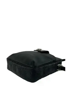 FERRAGAMO Gancini Embossed Leather Crossbody Bag