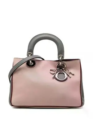 Dior 2014 Mini Tricolor Leather Diorissimo Satchel