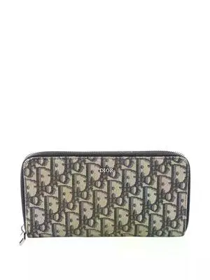 Dior 2023-2026 Oblique Canvas Wallet Long Wallets