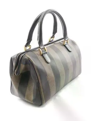 Fendi Pequin Boston Bag