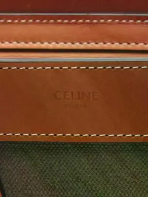 Celine 2000-2026 Nano Luggage Canvas Satchel