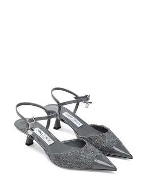 JIMMY CHOO Pearl-charm Tweed Pumps