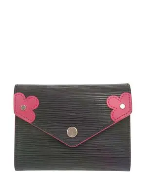 LOUIS VUITTON 2018 Epi Blooming Victorine Wallet Small Wallets - Black