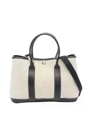 Hermès Toile Garden Party Tpm Tote Bag - Grey