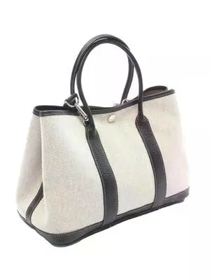 Hermès Toile Garden Party Tpm Tote Bag - Grey
