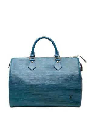 LOUIS VUITTON Epi Speedy 35 Boston Bag - Blue