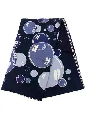 Hermès 2000-2026 Bal De Bulles Silk Scarf 90 Scarves - Blue