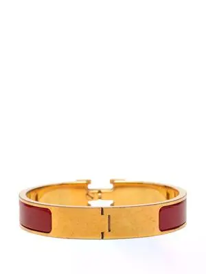 Hermès Narrow Enamel Clic H Bracelet Pm