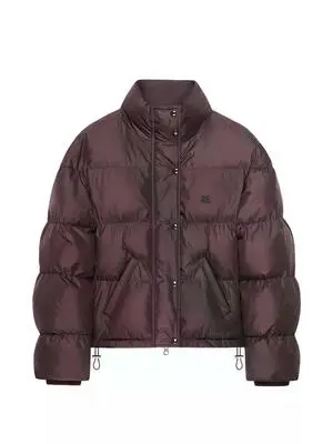 COURREGES Cropped Puffer Jacket With High Neck - Red