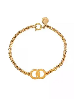 Celine 2000-2026 Plated Circle Charm Bracelet Costume Bracelet - Gold