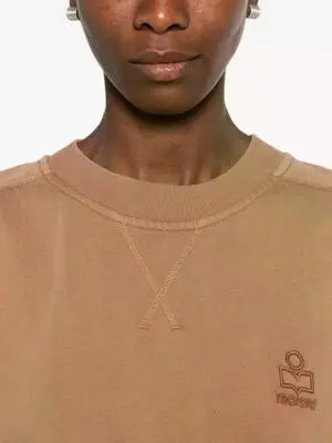 MARANT ETOILE Sunny Logo-embroidered Sweatshirt - Brown