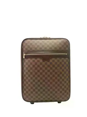 LOUIS VUITTON Damier Ebene Pégase 45 Travel Bag - Brown