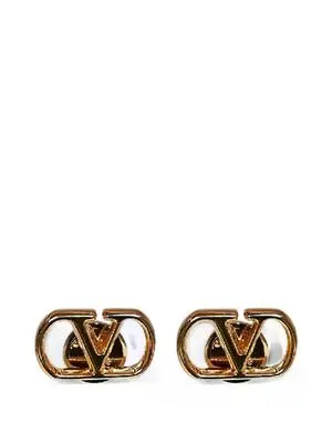 Valentino Garavani Vlogo Signature Metal Earrings - Gold