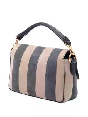 Fendi Mini Pequin Nubuck Baguette Satchel