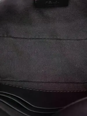Fendi Mini Pequin Nubuck Baguette Satchel
