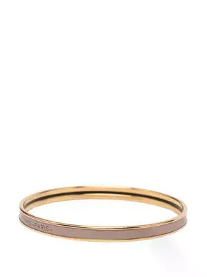 Hermès 2000-2026 Extra Narrow Enamel Uni Bangle 62 Costume Bracelet