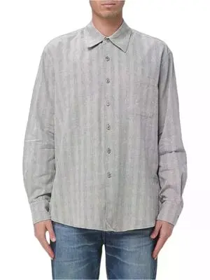 Our Legacy Herringbone-patterned Chest-pocket Shirt