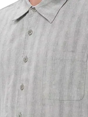 Our Legacy Herringbone-patterned Chest-pocket Shirt