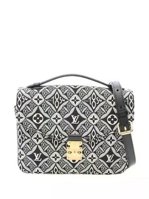 LOUIS VUITTON Monogram Jacquard Since 1854 Pochette Metis Satchel - Black