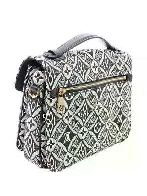 LOUIS VUITTON Monogram Jacquard Since 1854 Pochette Metis Satchel - Black