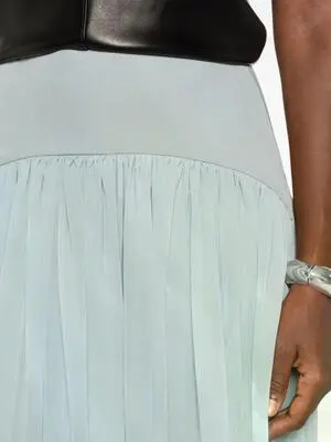 ABADIA Suri Pleated Midi Skirt