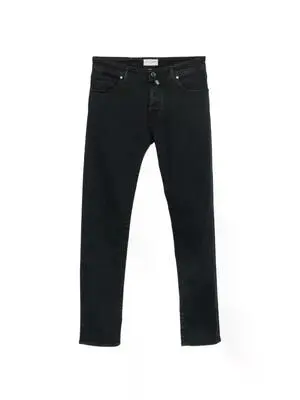 Jacob Cohen Embroidered-logo Jeans - Blue