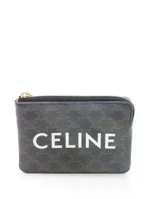Celine 2010s Triomphe Coin Purse - Black
