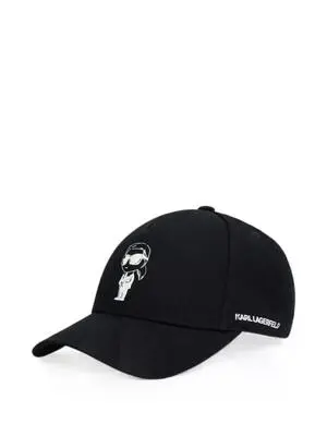 Karl Lagerfeld Graphic Print Cotton Baseball Cap