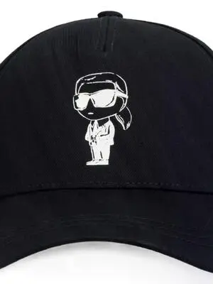 Karl Lagerfeld Graphic Print Cotton Baseball Cap