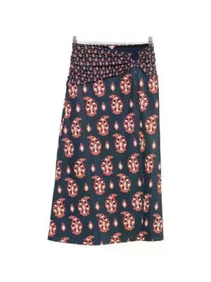 Johanna Ortiz The Sun Paisley-pattern Midi Skirt