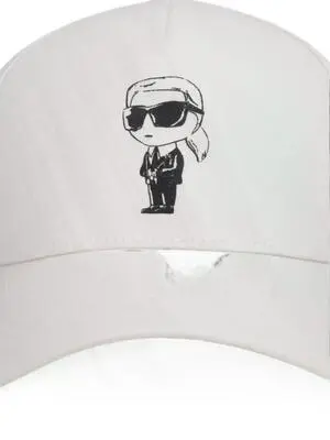 Karl Lagerfeld Graphic-print Cotton Baseball Cap