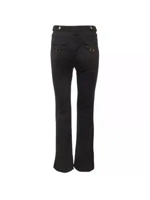Roberto Cavalli Medallion-button Trousers - Black