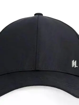 Karl Lagerfeld Logo-plaque Baseball Cap - Black