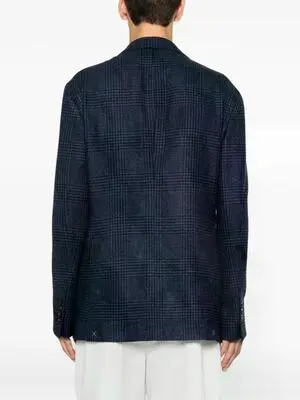 Brunello Cucinelli Check-pattern Single-breasted Blazer