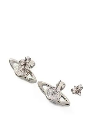 VIVIENNE WESTWOOD Mini Bas Relief Earrings - Silver