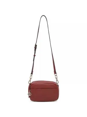 Liu Jo Grained-effect Cross Body Bag With Logo Plaque - Red