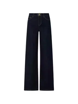 Liu Jo Belted Flared Jeans - Blue